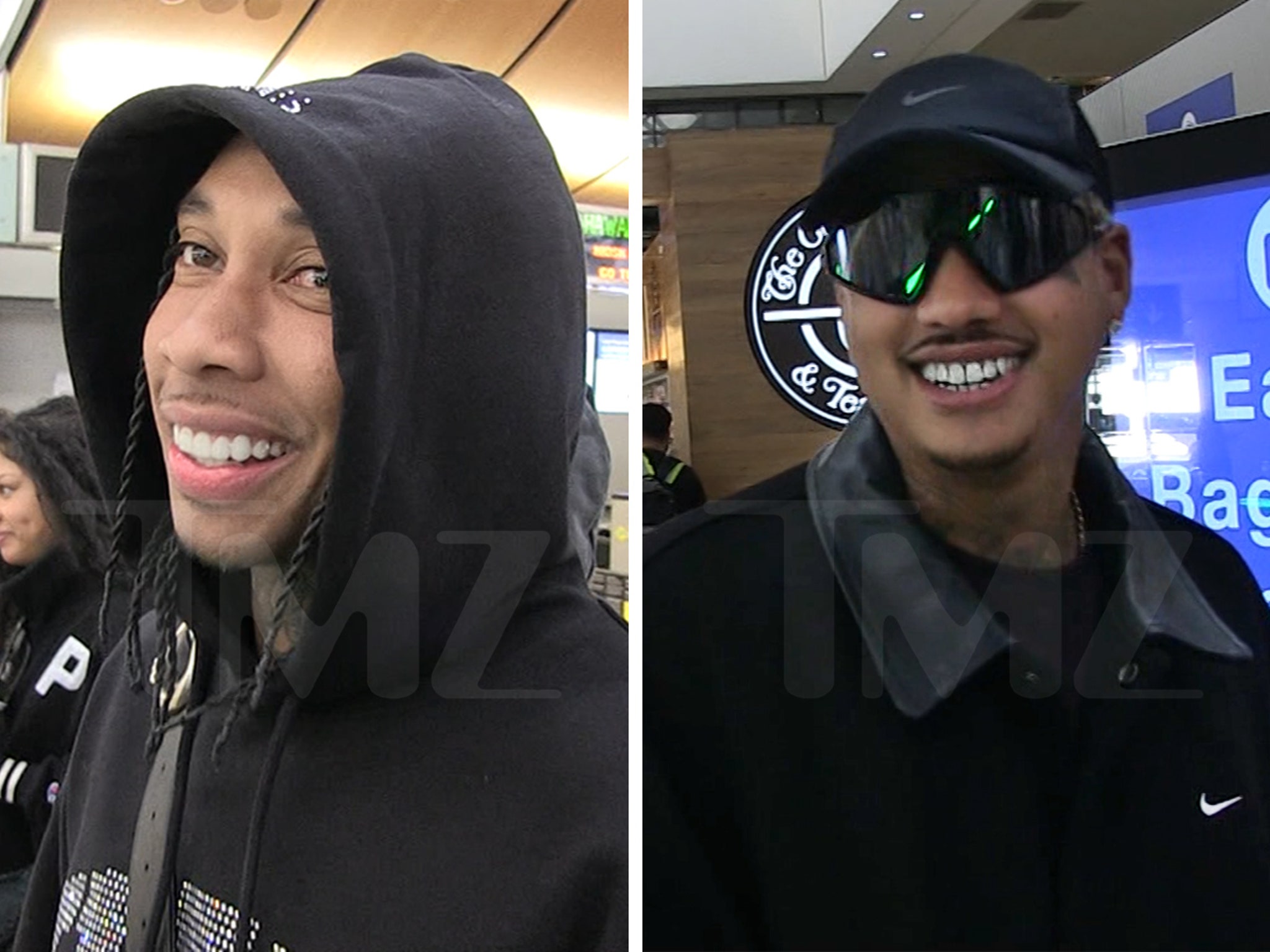 Tyga 2024 Haare Tyga Rocks A Black Leather Jacket At Vetements