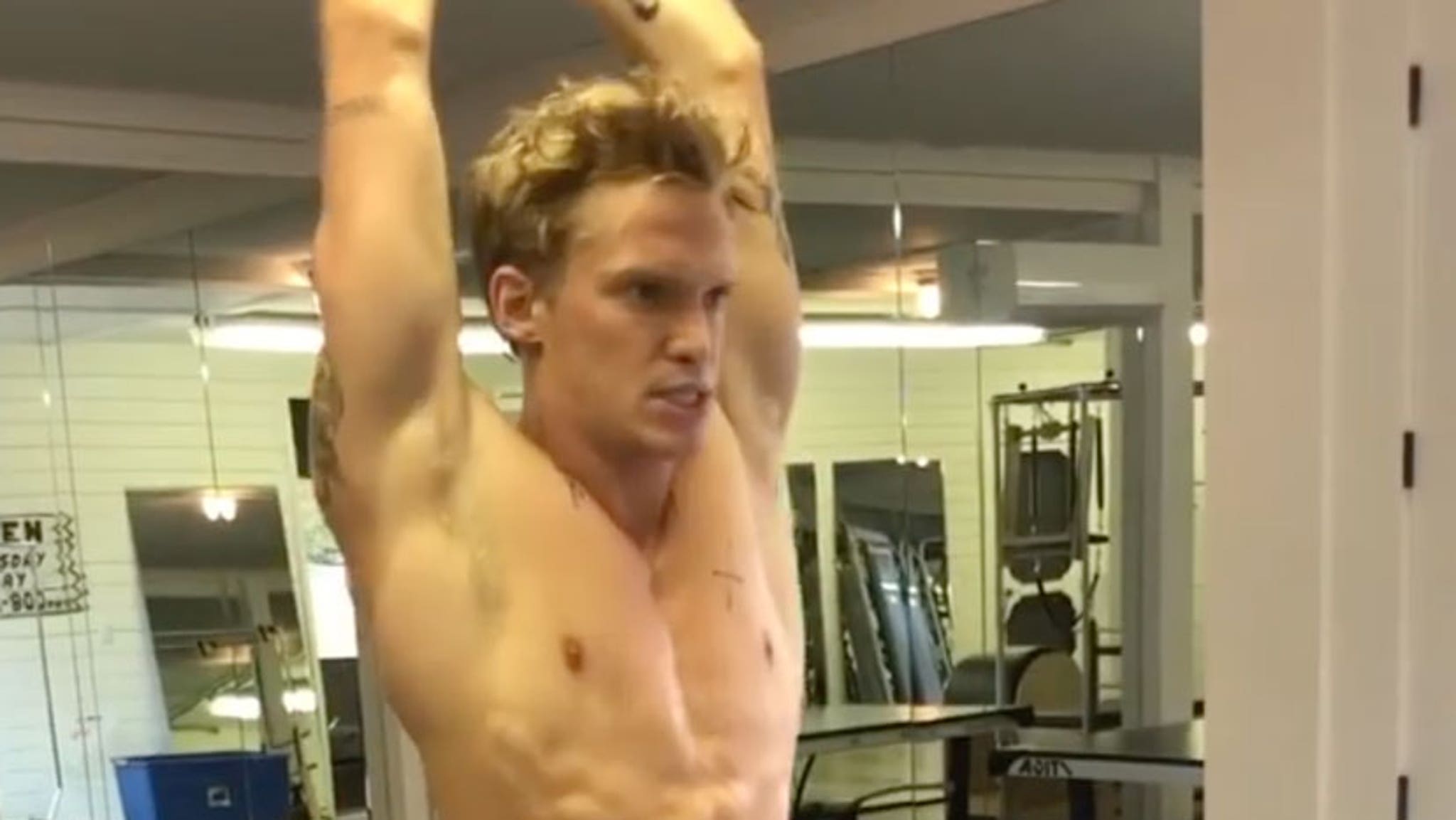 Celebrity Quarantine Workouts -- At Home Gyms!