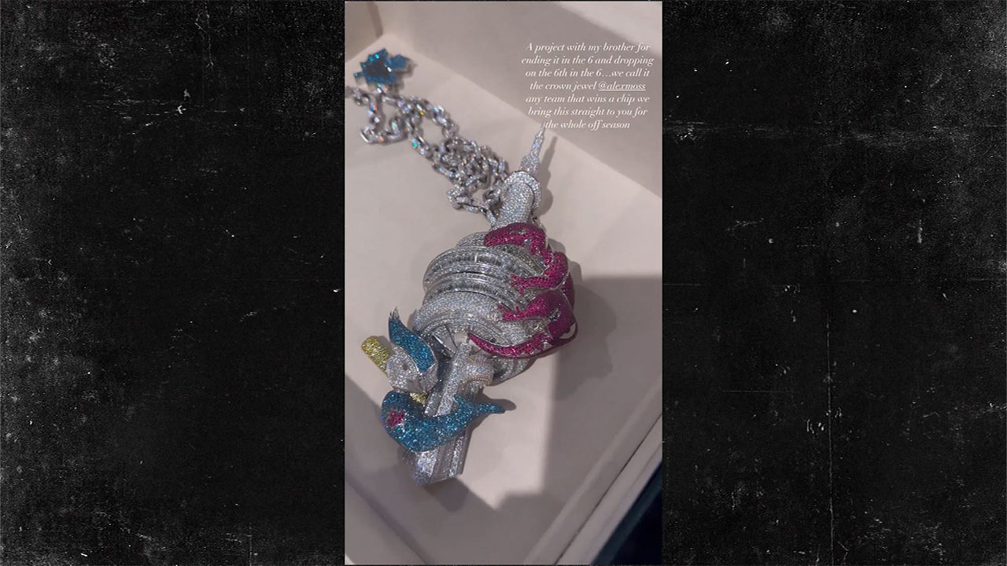 Drake's Newest Bling Is Custom 'Crown Jewel of Toronto' Chain