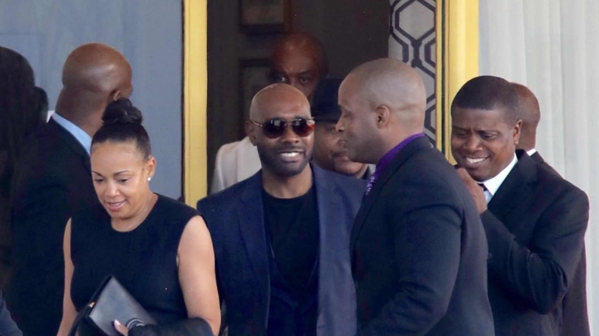 Stars Arriving to John Singleton's Funeral Service