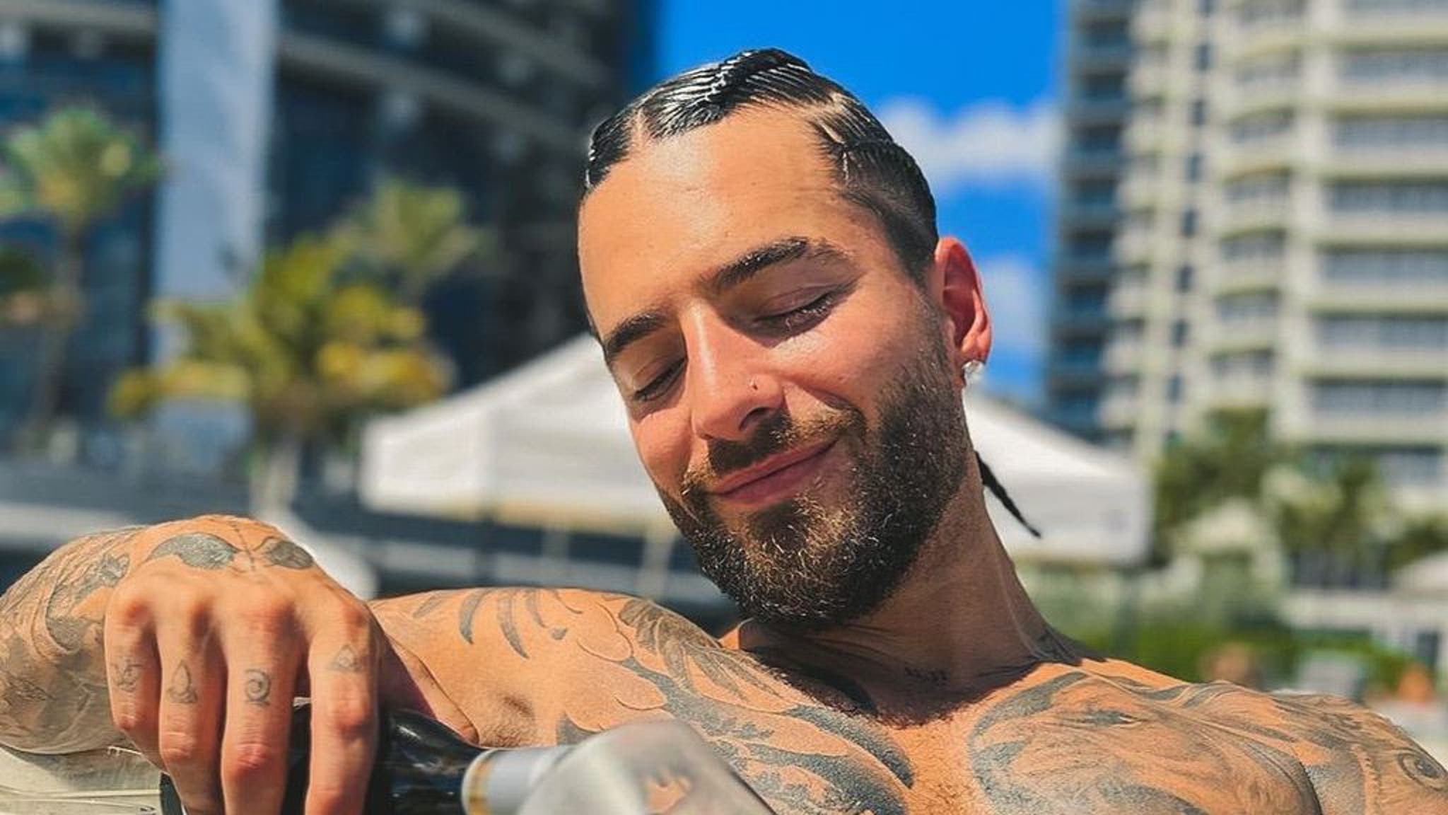Maluma Hot Shots In Miami