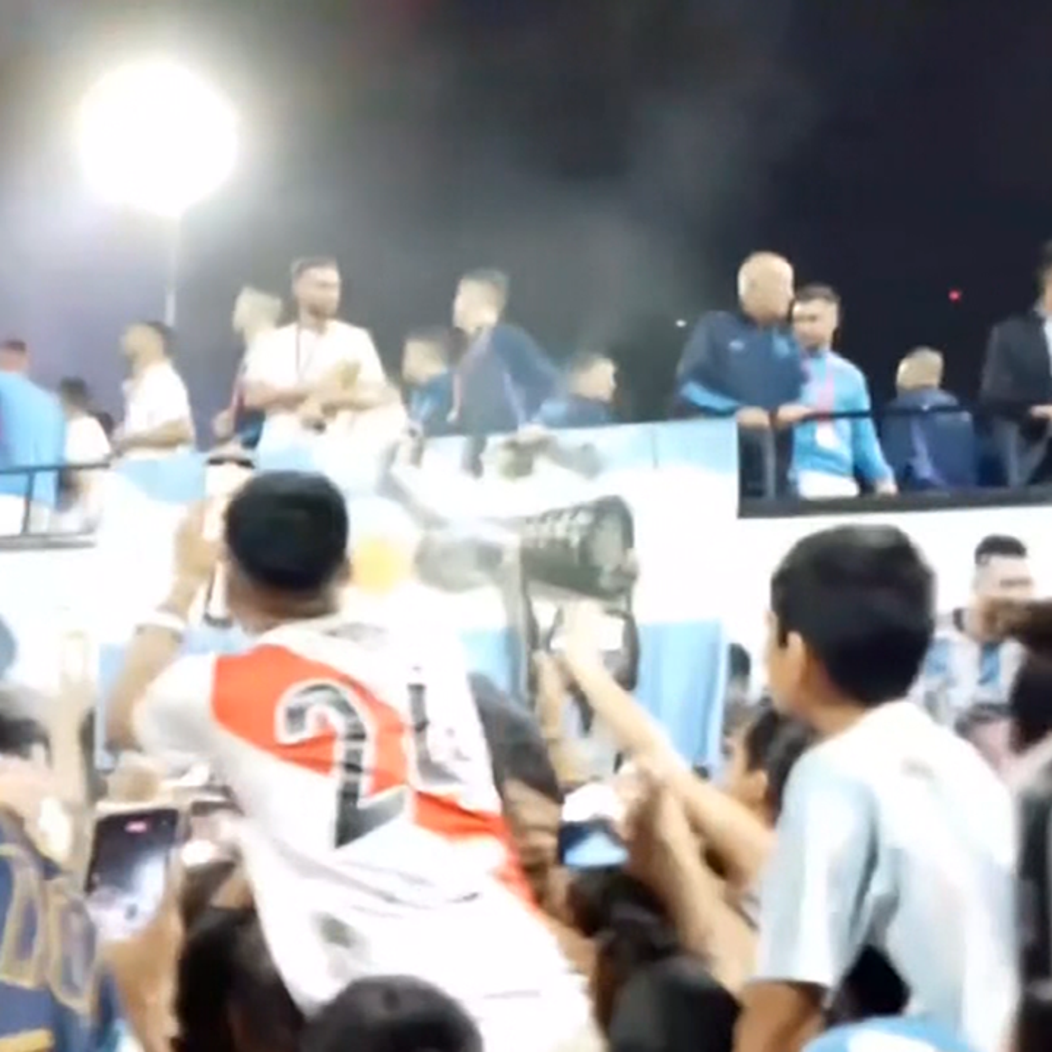 Lionel Messi Nearly Knocked Off Argentina Bus In Scary Moment At World ...