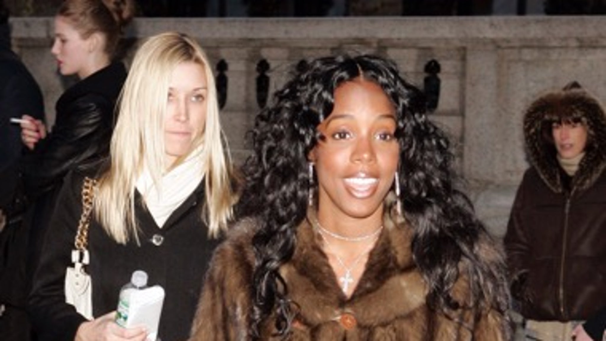 Kelly Rowland Wearing Fur