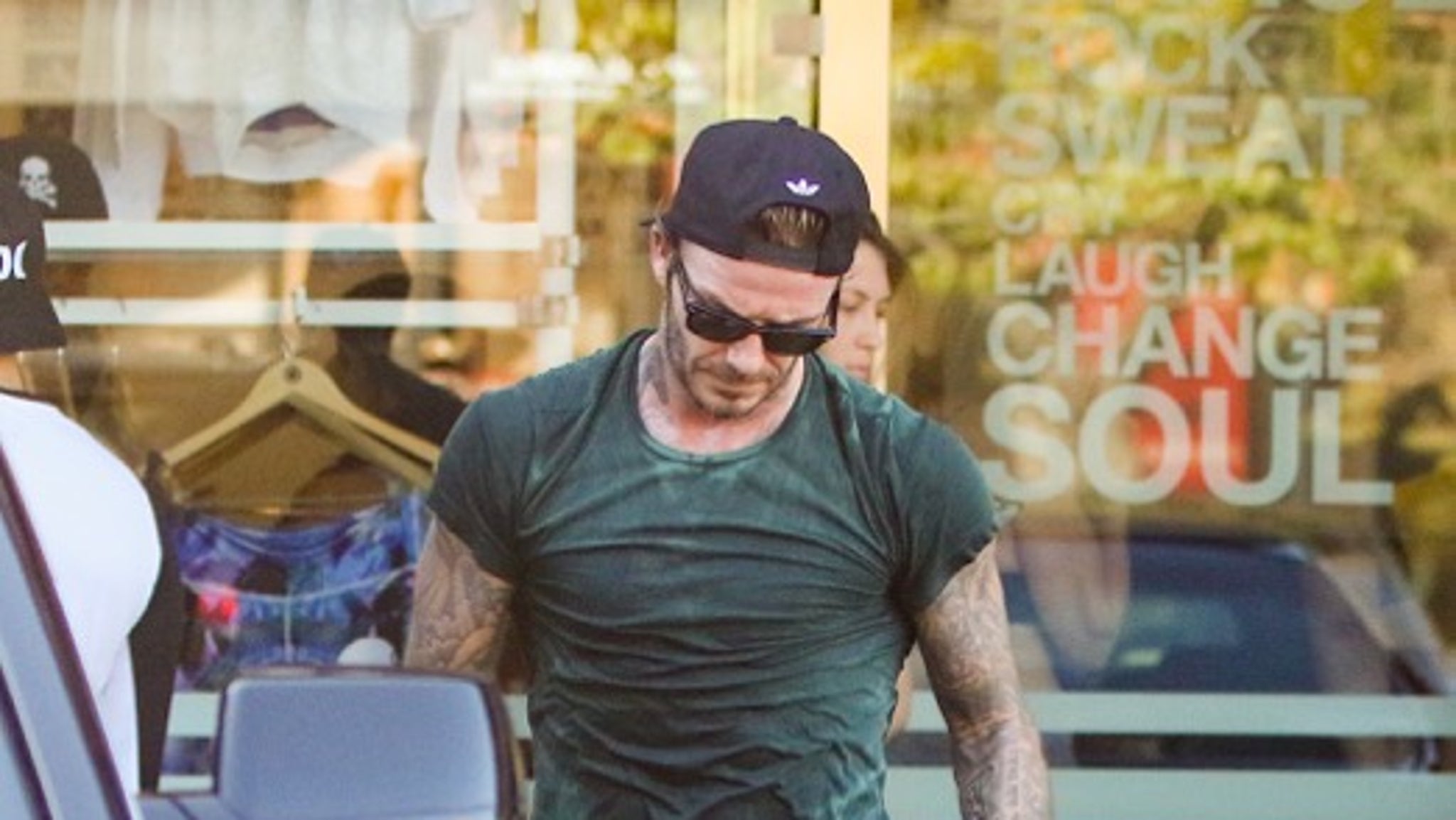 Sweaty Shots of David Beckham