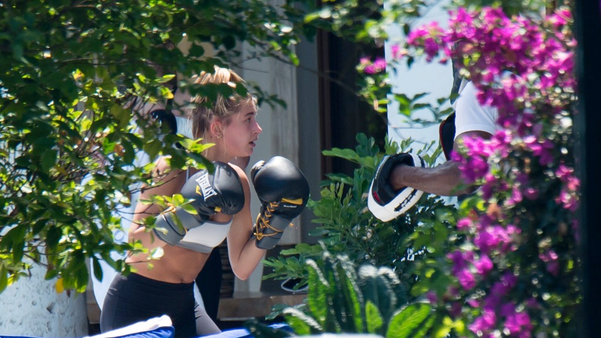 Bella Hadid and Hailey Baldwin Have Private Boxing Session