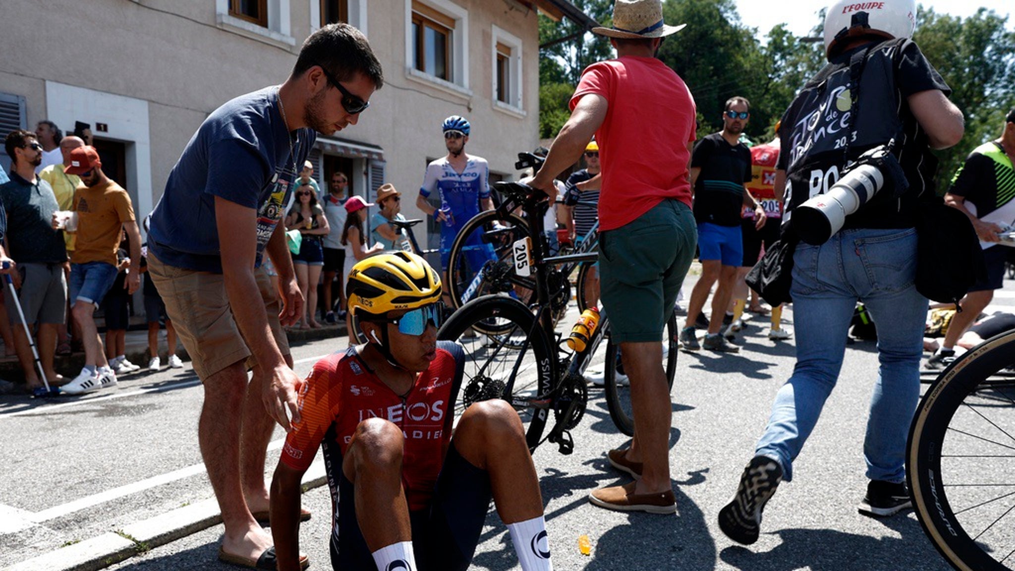 Tour de France Bike Crash Aftermath