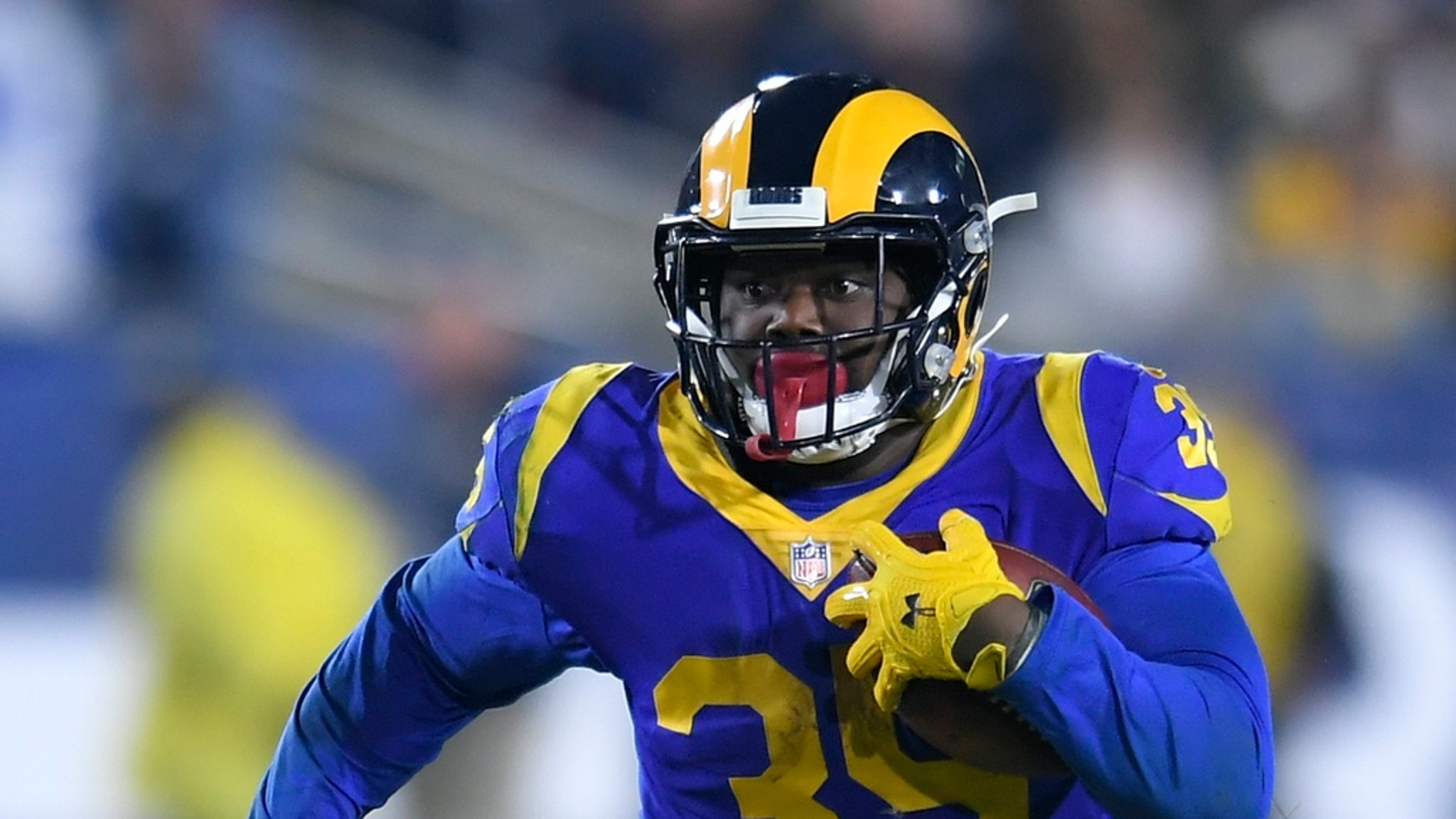 C.J. Anderson On The Field