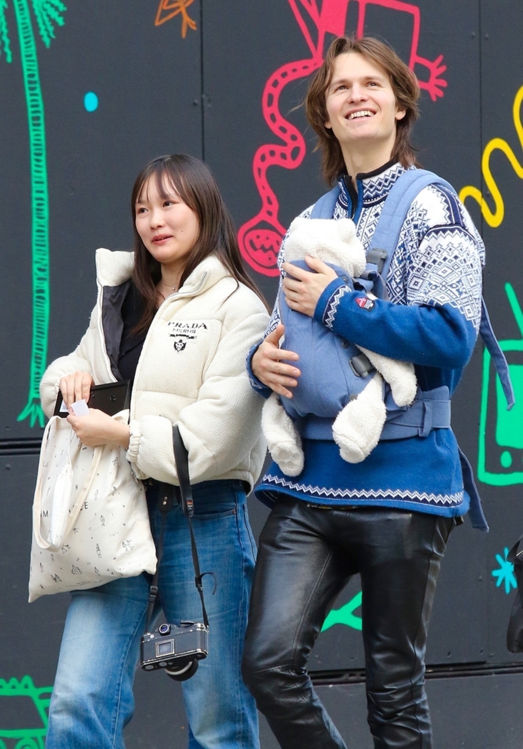 Ansel Elgort's 1st Pics With Baby And Partner In NYC