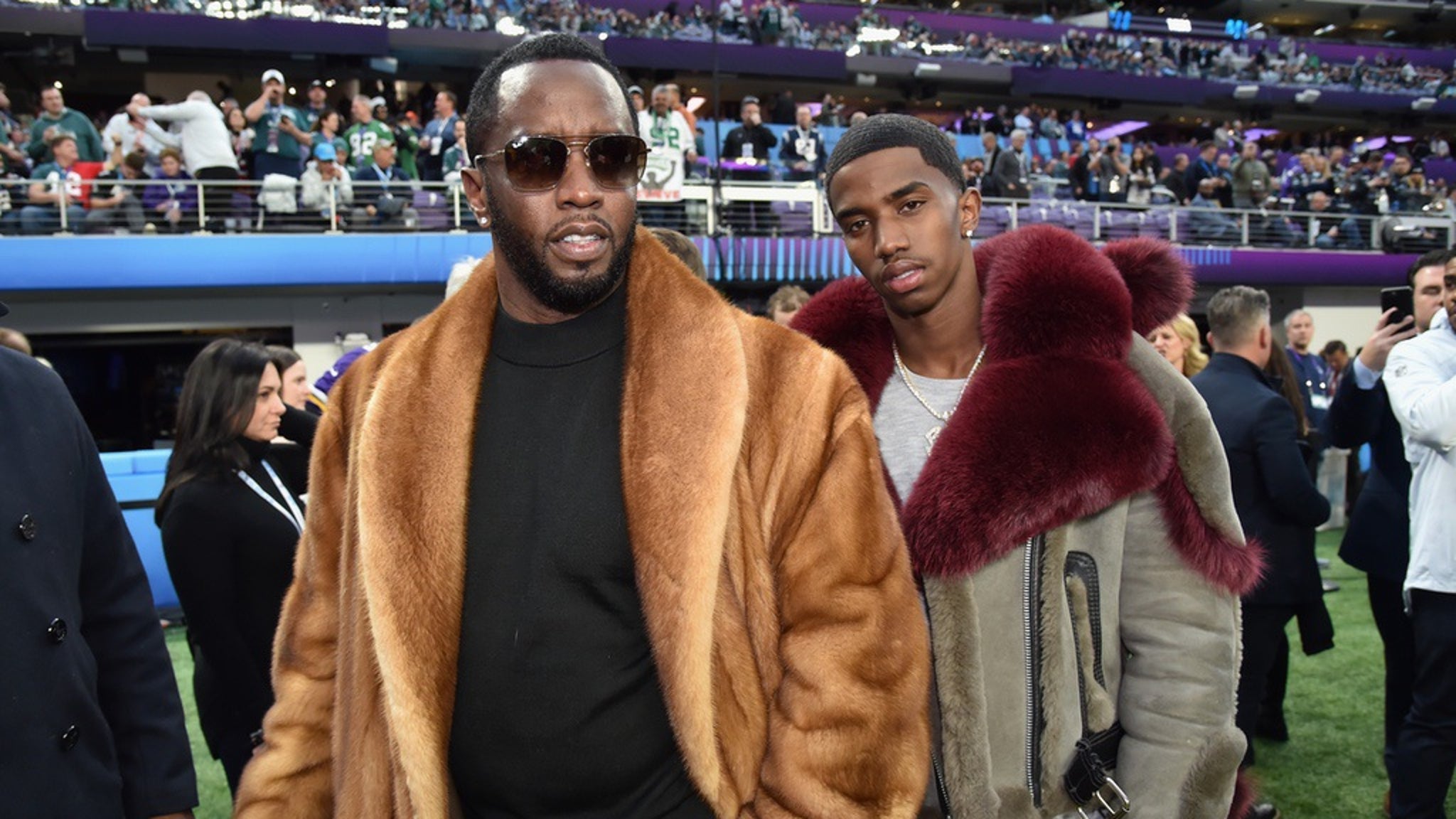 Diddy And Christian Combs -- Father & Son Photos