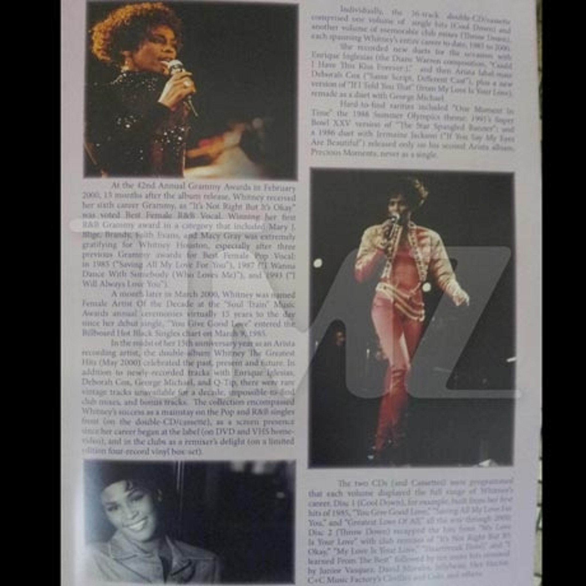 Whitney Houston Funeral Program 1,149 Whitney Houston Funeral Stock