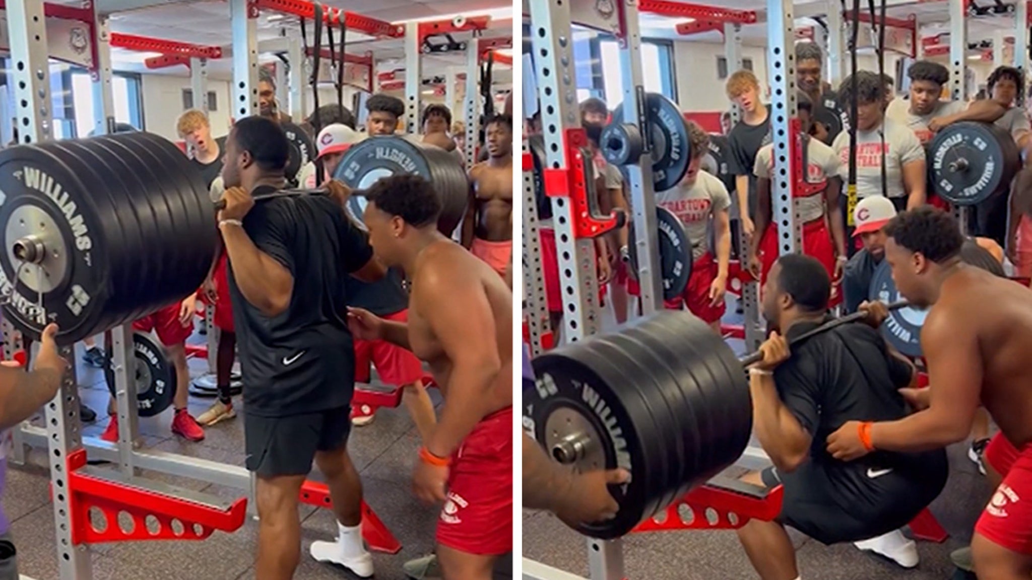 Browns Nick Chubb Squats 675 Pounds Epic Rep Caught On Video
