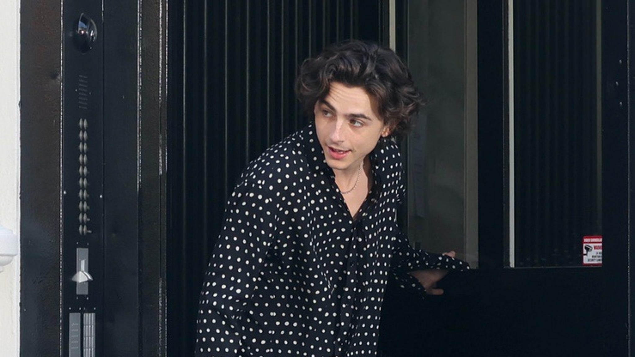 Timothée Chalamet filming Commercial In New York -- Behind The Scenes