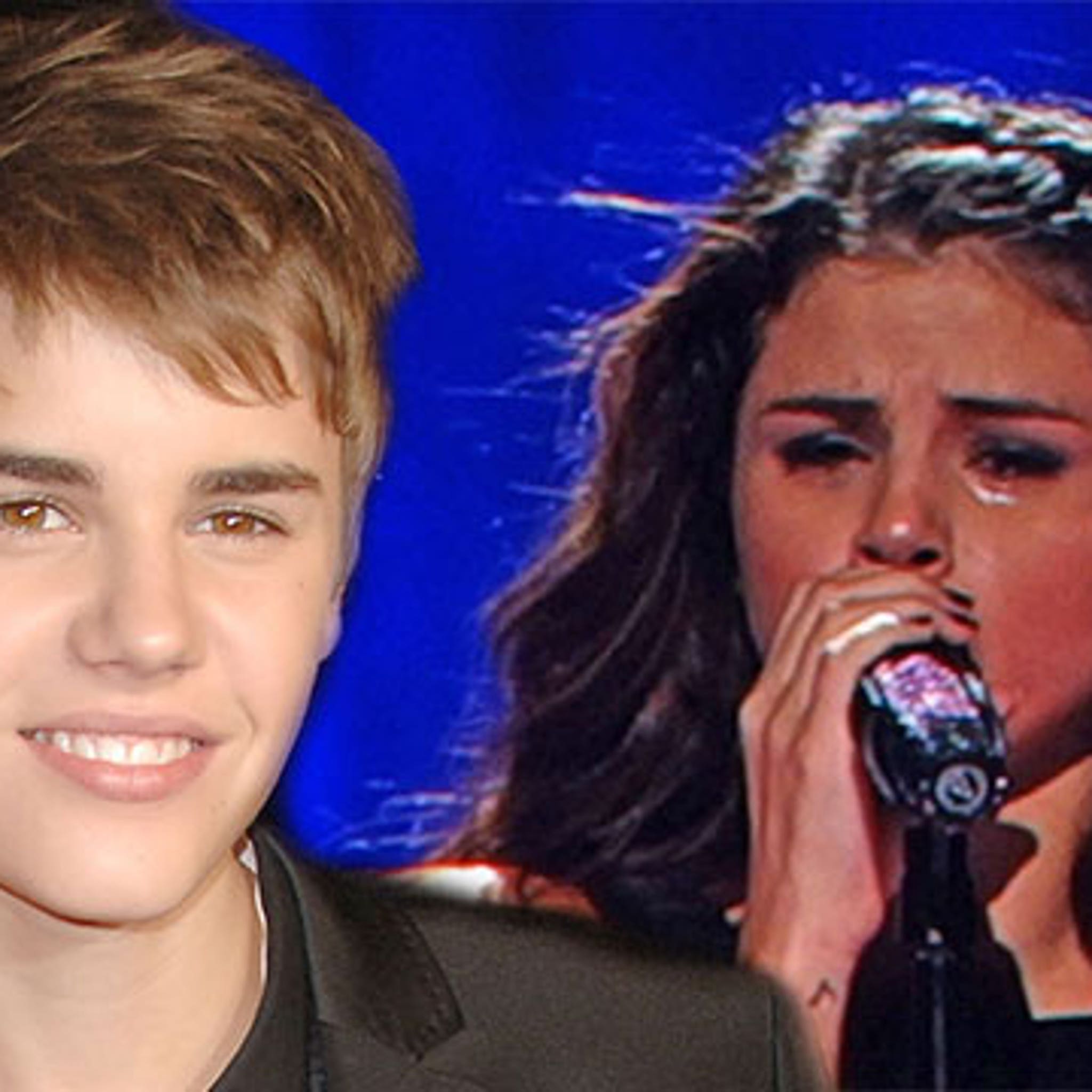 Selena Gomez Crying With Justin Bieber